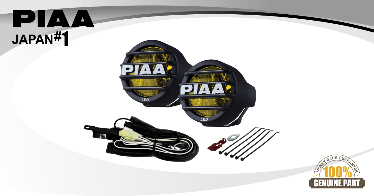 PIAA LP530 3.5" Yellow LED Driving Beam Kit | Long distance 2,500k