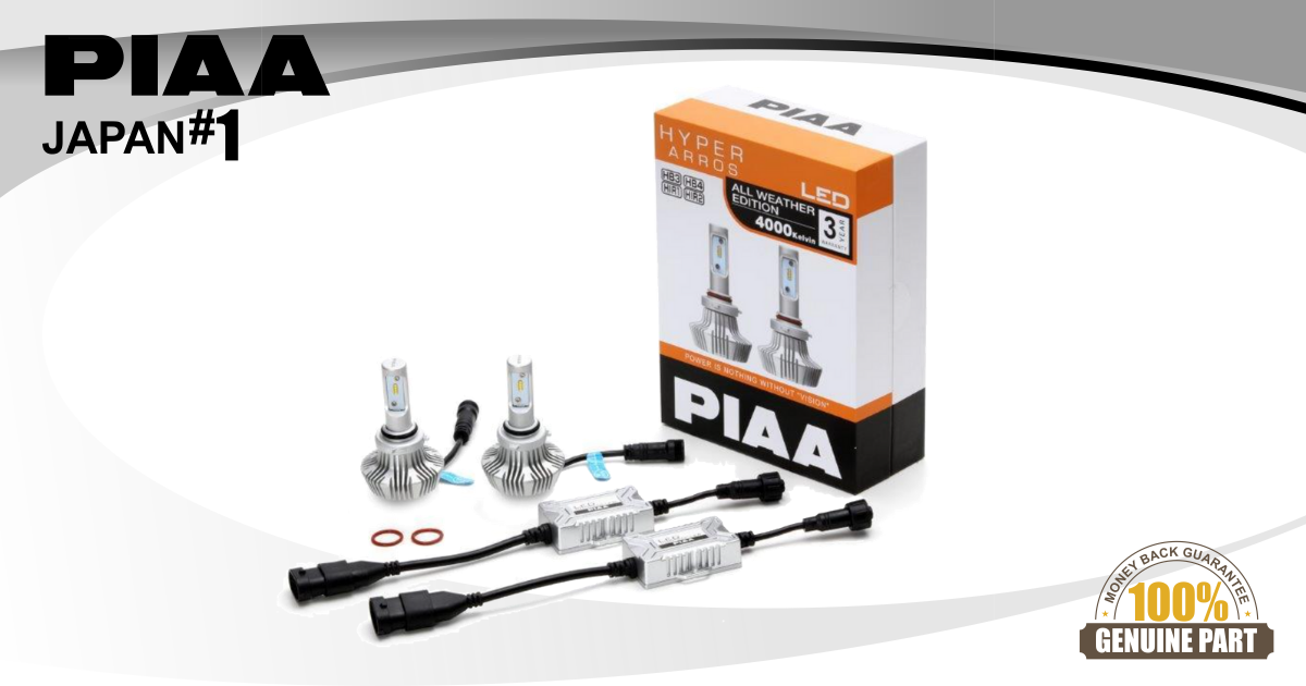 PIAA HYPER ARROS LEH131E Head & Fog Lamp 4000K HB3/4/HIR1/HIR2 LED Bulb Kit - Premium ...